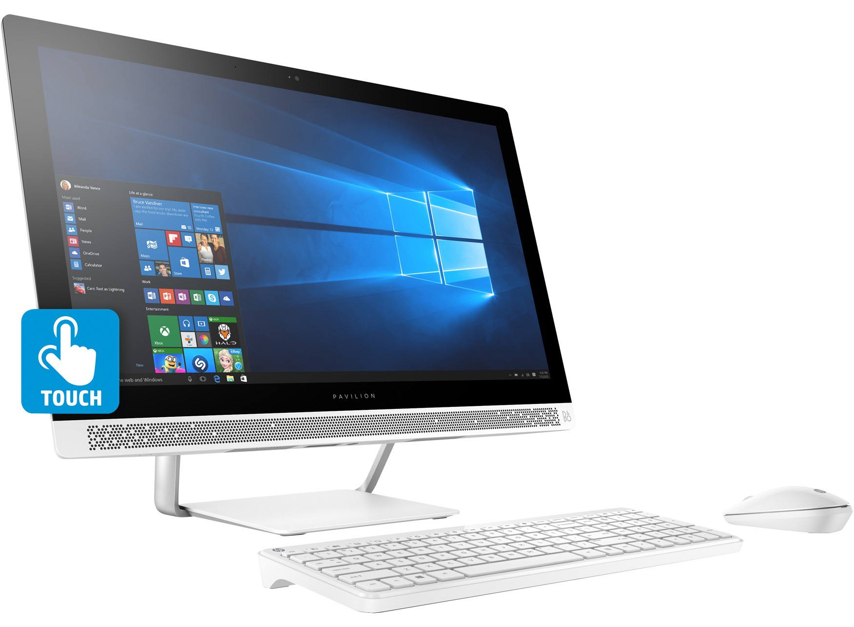 Ordinateur Tactile tout-en-un HP Pavilion 24 AIO 24-b201nk (Z7B96EA ...