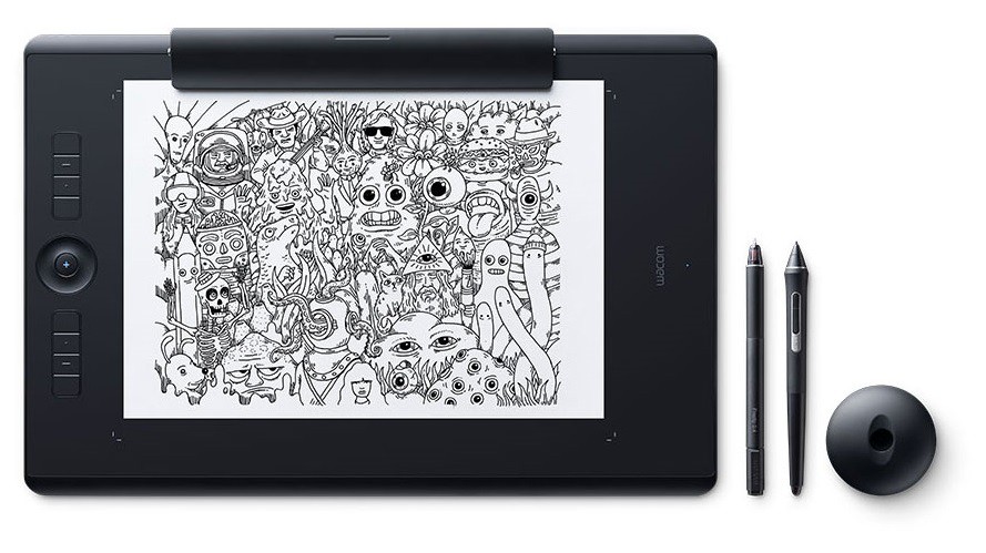 Tablette graphique professionnelle multi-touch Wacom Intuos Pro Medium ...