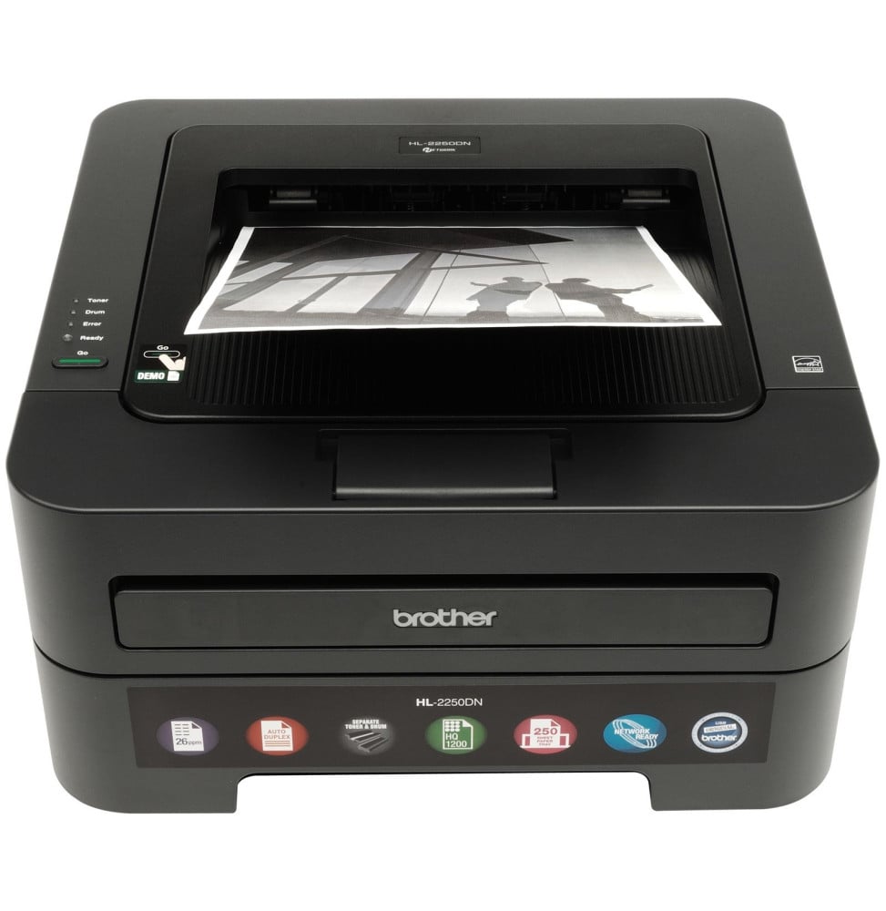 Imprimante laser monochrome réseau Brother HL-2250DN - iris.ma Maroc