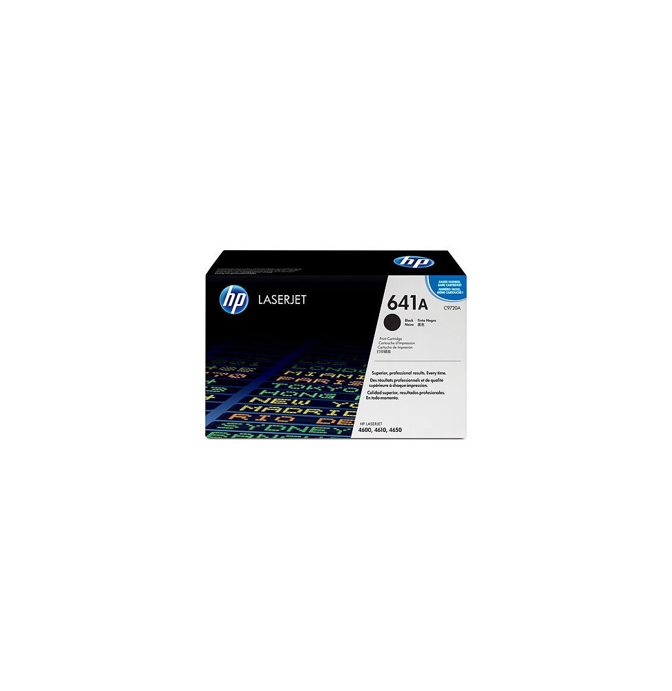 HP 641A Noir (C9720A) - Toner HP LaserJet d'origine prix Maroc