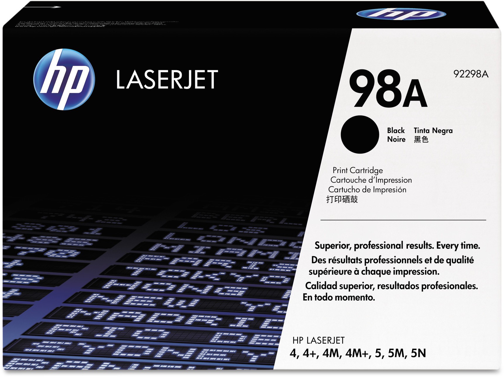 HP 98A Noir (92298A) - Toner HP LaserJet d'origine prix Maroc