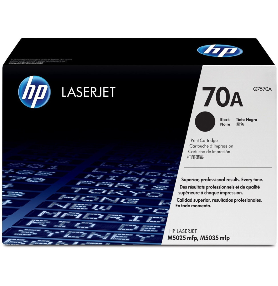 HP 70A Noir (Q7570A) - Toner HP LaserJet d'origine prix Maroc