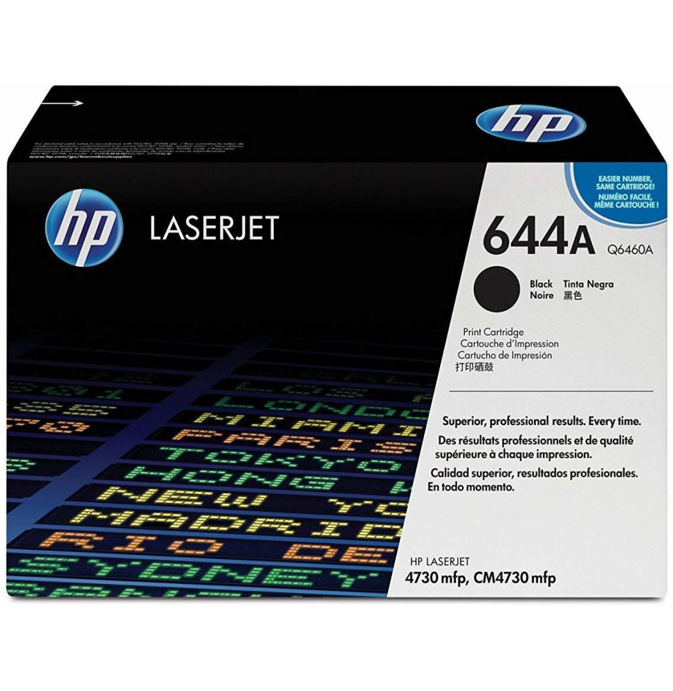 HP 644A Noir (Q6460A) - Toner HP LaserJet d'origine prix Maroc