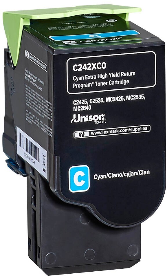 Lexmark Cyan (C245XC0) - Toner Lexmark programme de retour - 3500 prix ...