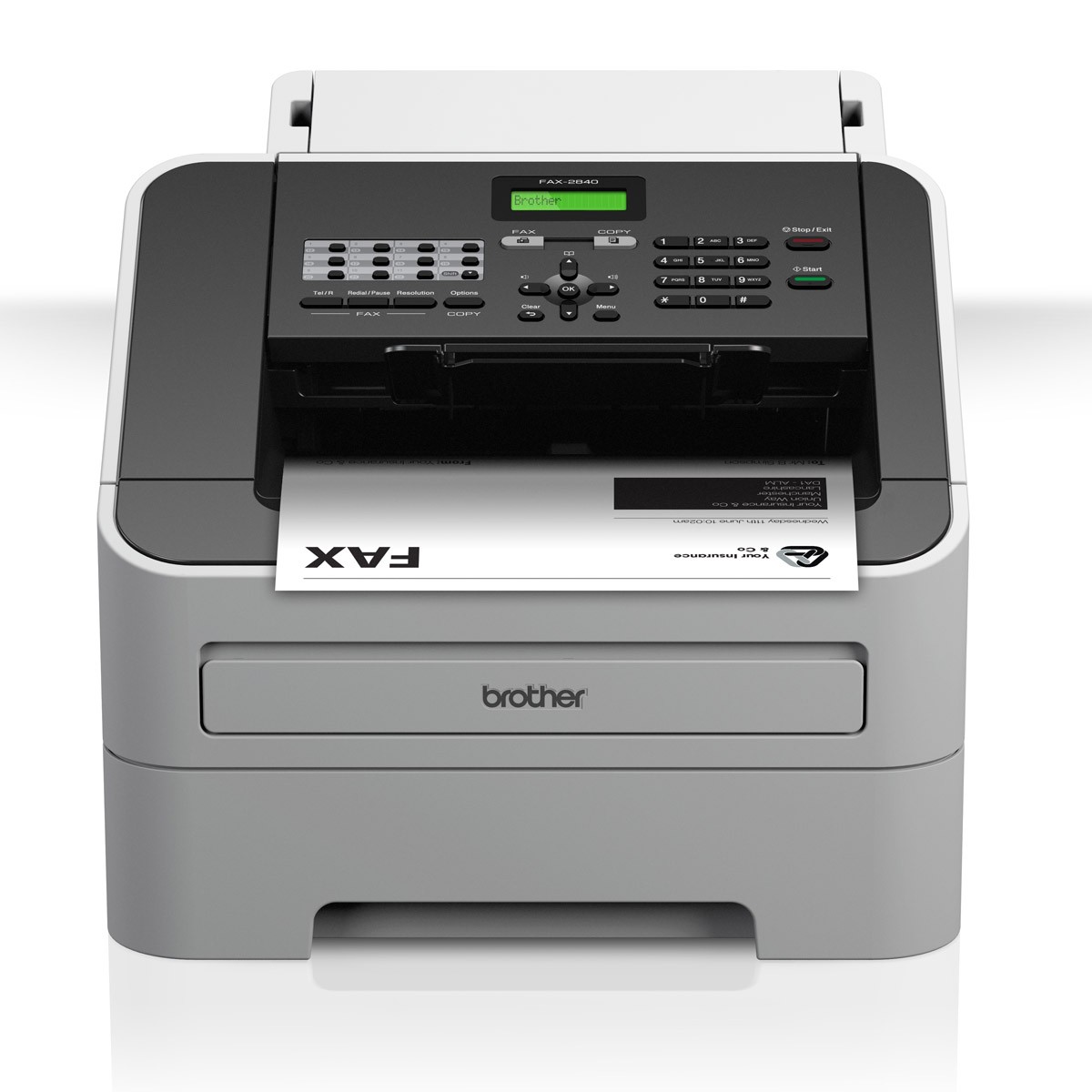 Brother FAX-2840 : Télécopieur laser monochrome (FAX2840) prix Maroc