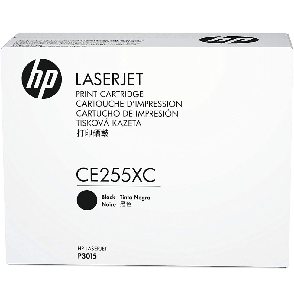 HP 55X Noir (CE255XC) - Toner HP LaserJet d'origine à grande capacité ...