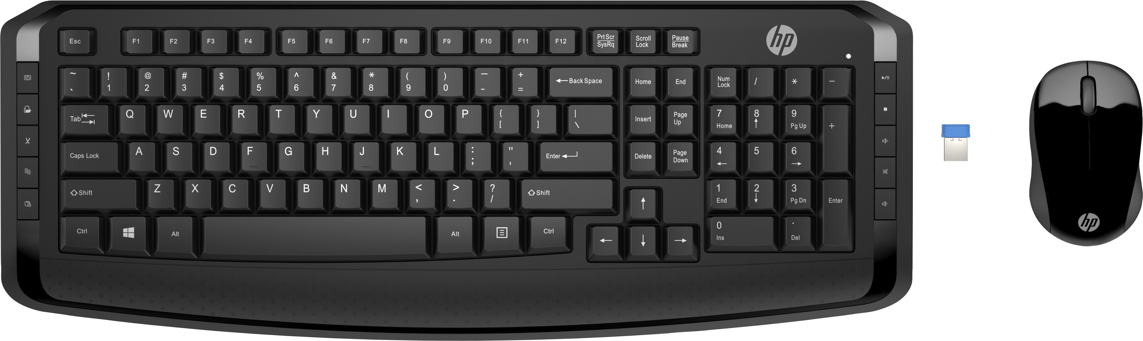 Clavier et souris sans fil HP 300 (AZERTY) (3ML04AA) prix Maroc