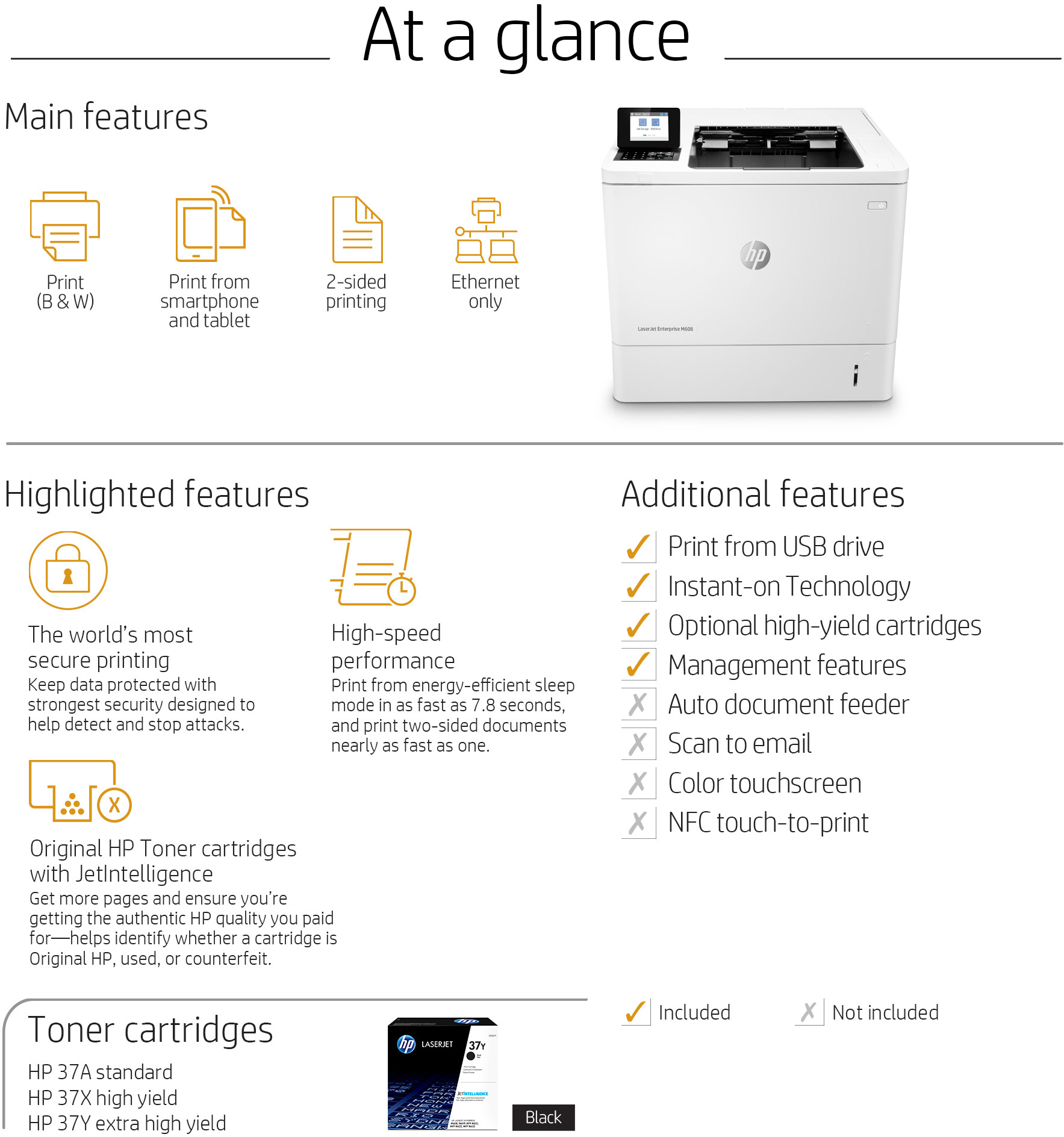 Imprimante Laser Monochrome HP LaserJet Enterprise M608dn (K0Q18A) prix ...