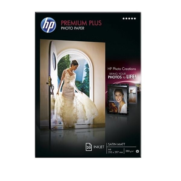 Papier photo mat satiné HP Premium Plus (20 feuilles/ A4/ 210 x 297 mm ...