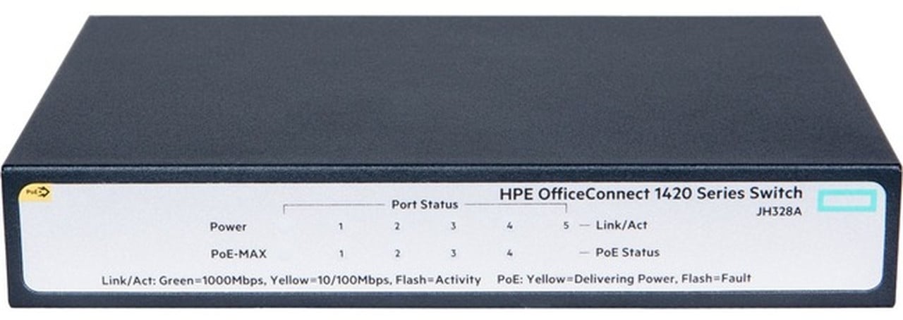 Switch Non Administrable HPE OfficeConnect 1420 5G POE+ (32 W) (JH328A ...