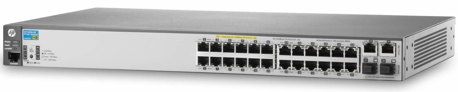 Switch Administrable HP 2620-24-PPoE+ (J9624A) prix Maroc