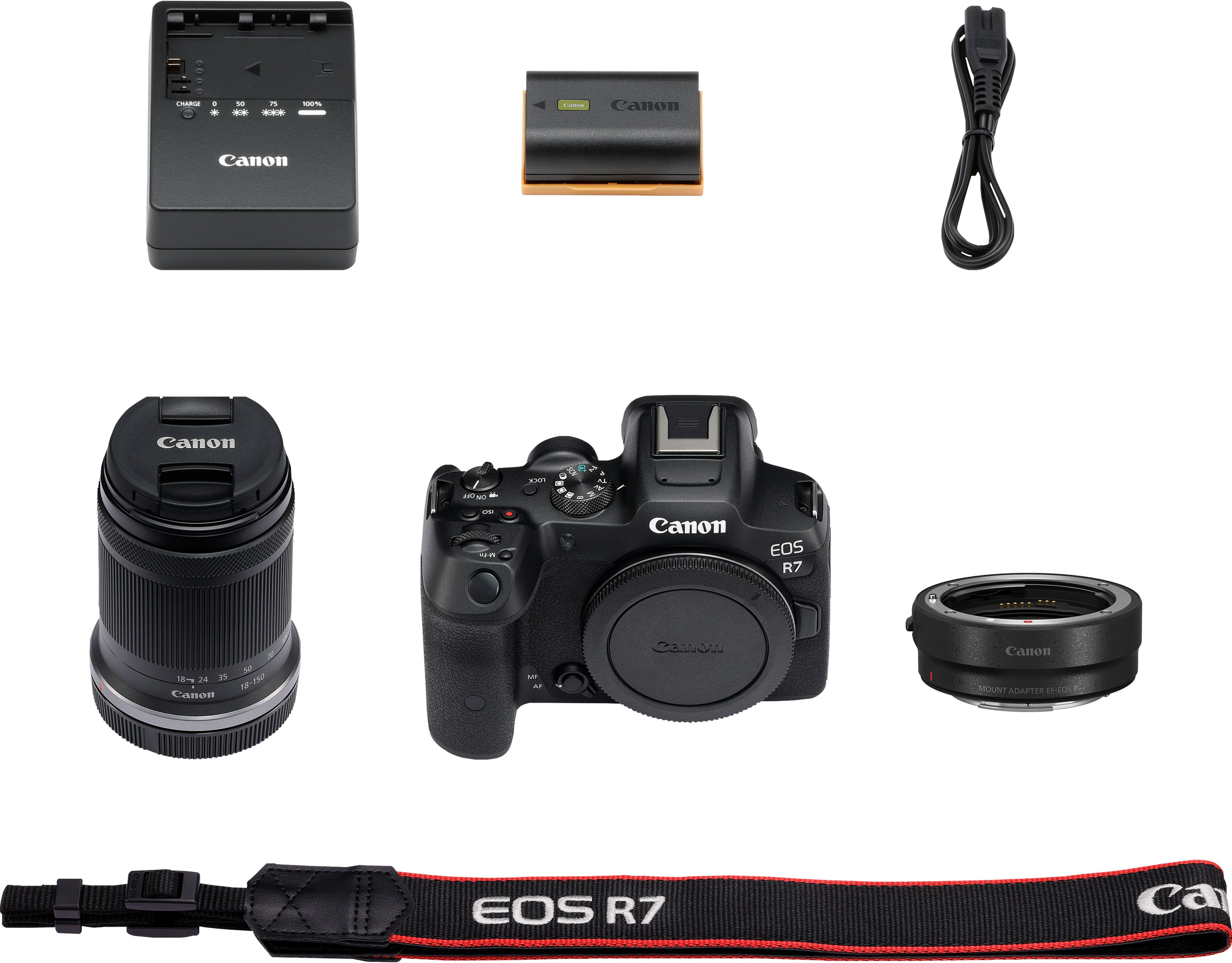 Appareil photo hybride Canon EOS R7 + Objectif RF-S 18-150mm F3.5-6.3 ...