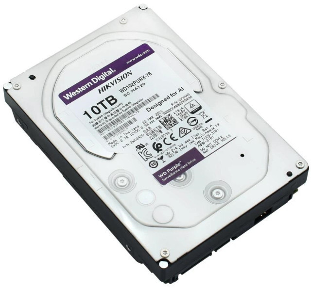Disque dur interne 3.5" Western Digital Purple 10To pour les systèmes ...