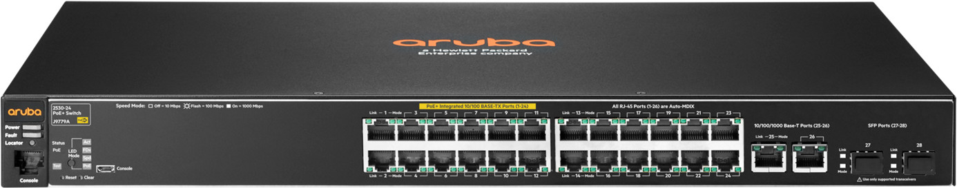 Switch Administrable Aruba 2530-24-PoE+ (J9779A) prix Maroc