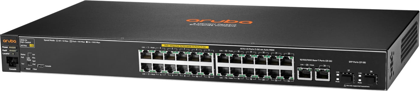 Switch Administrable Aruba 2530-24-PoE+ (J9779A) prix Maroc