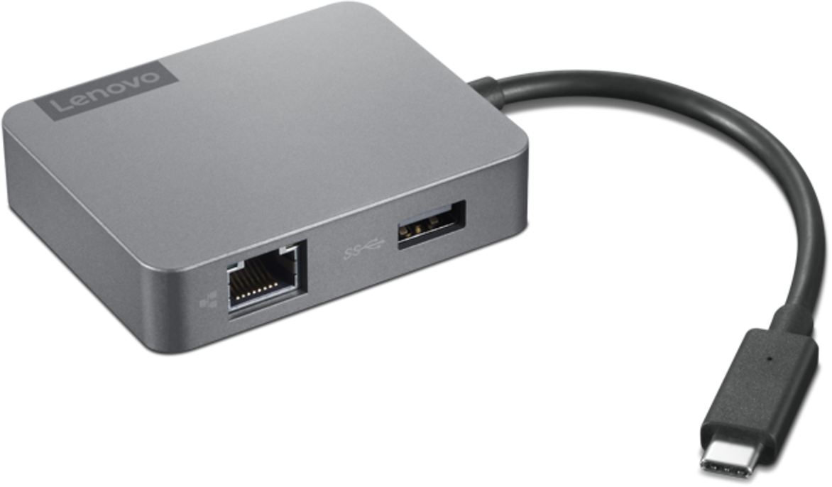 Adaptateur Lenovo USB-C Travel Hub Gen 2 (4X91A30366) prix Maroc