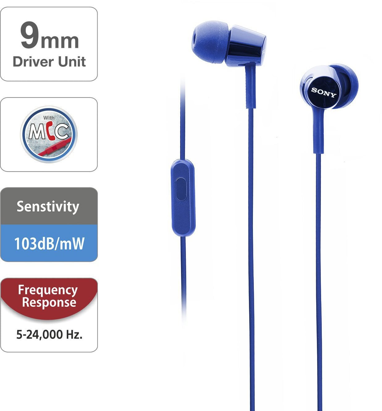 Écouteurs intra-auriculaires Sony MDR-EX150AP - Jack 3,5 mm (MDR ...