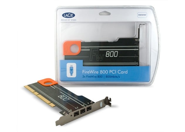 LaCie FireWire 800 PCI Card - 3 ports FireWire 800 prix Maroc