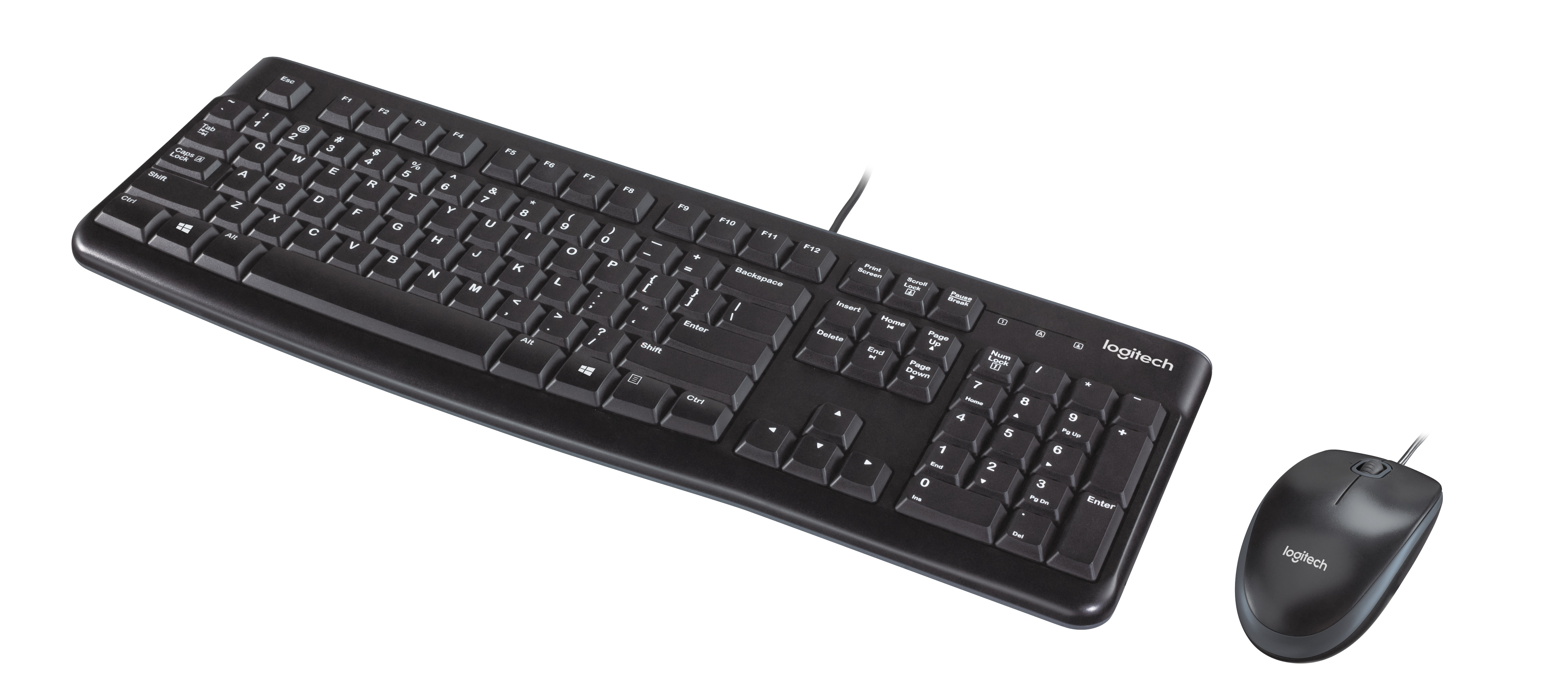 Logitech Desktop MK120 clavier Souris incluse USB QWERTY Noir Desktop ...