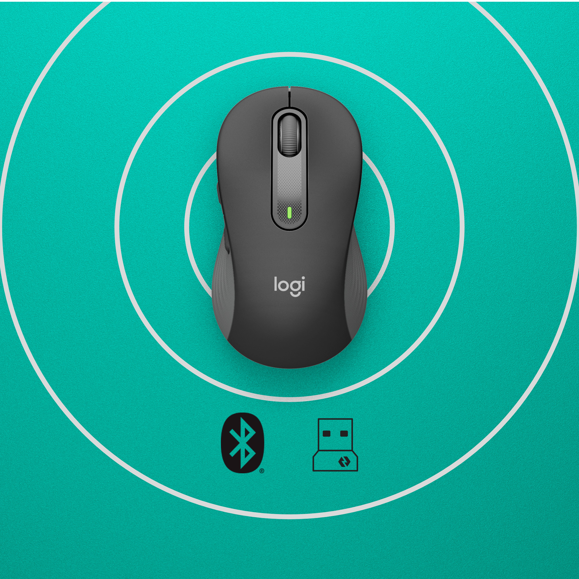 Logitech Signature M650 souris Droitier RF sans fil + Bluetooth Optique ...