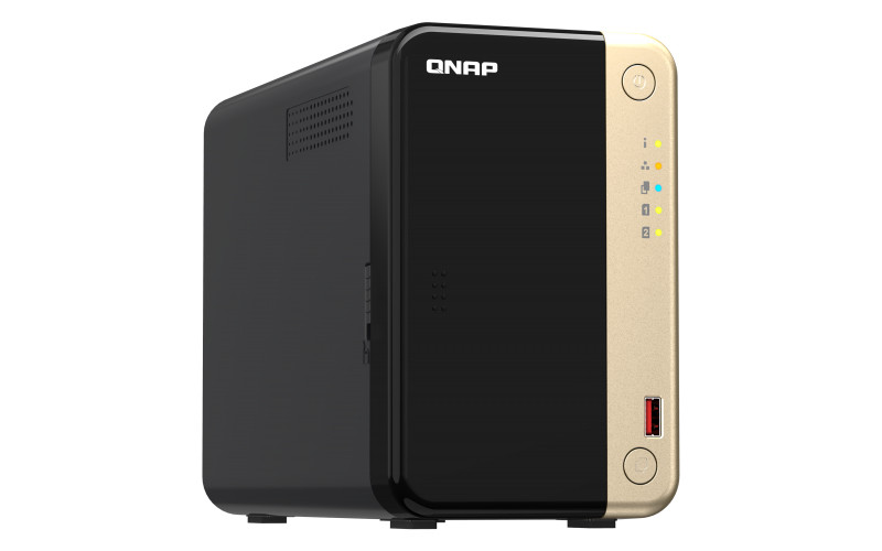 QNAP TS-264 NAS Tower Ethernet/LAN Noir, Or N5095 (TS-264-8G) prix Maroc