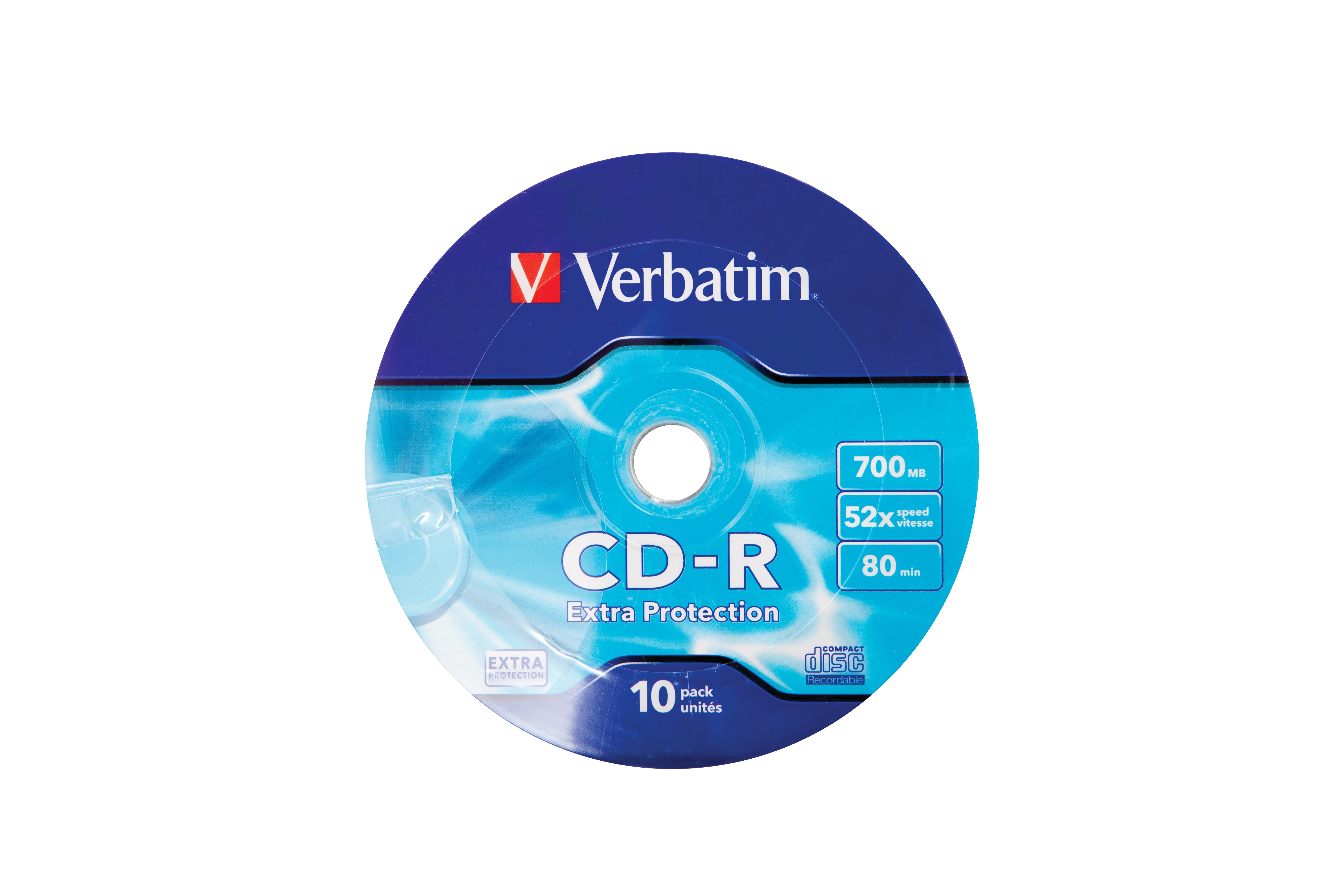 Verbatim CD-R 52X 700MB 10PK OPS Wrap EP 700 Mo 10 pièce(s) CD-RW 52x ...