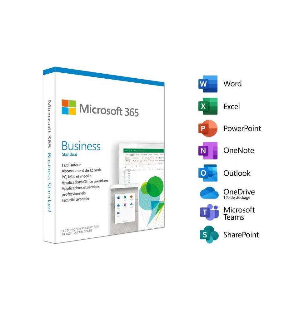Microsoft 365 Business Standard (CFQ7TTC0LDPB0001P1YA) prix Maroc