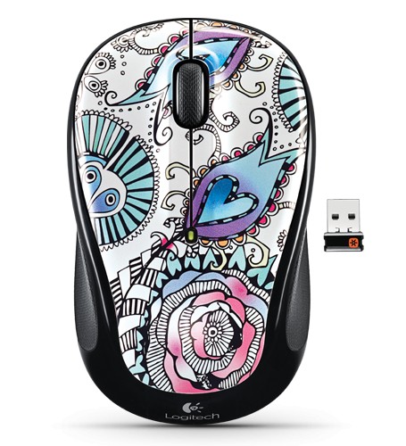 Logitech Wireless Mouse M325 - Floral Foray prix Maroc