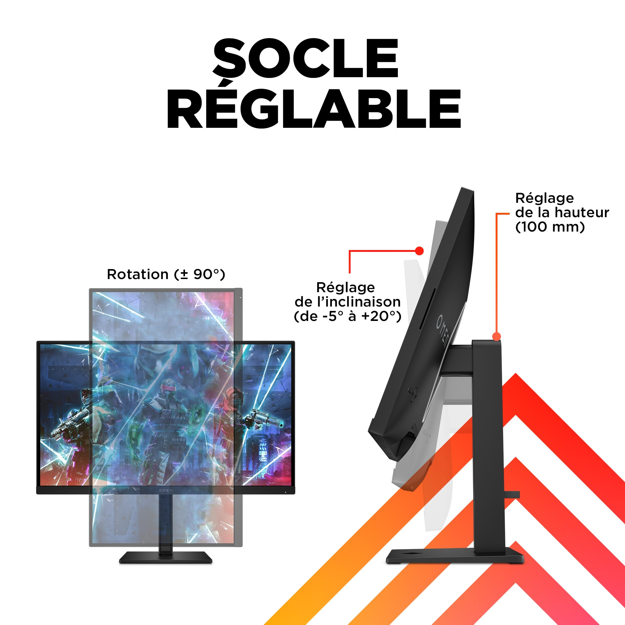 HP OMEN by HP Écran gamer FHD 240 Hz OMEN 27 pouces - OMEN 27s Écran ...