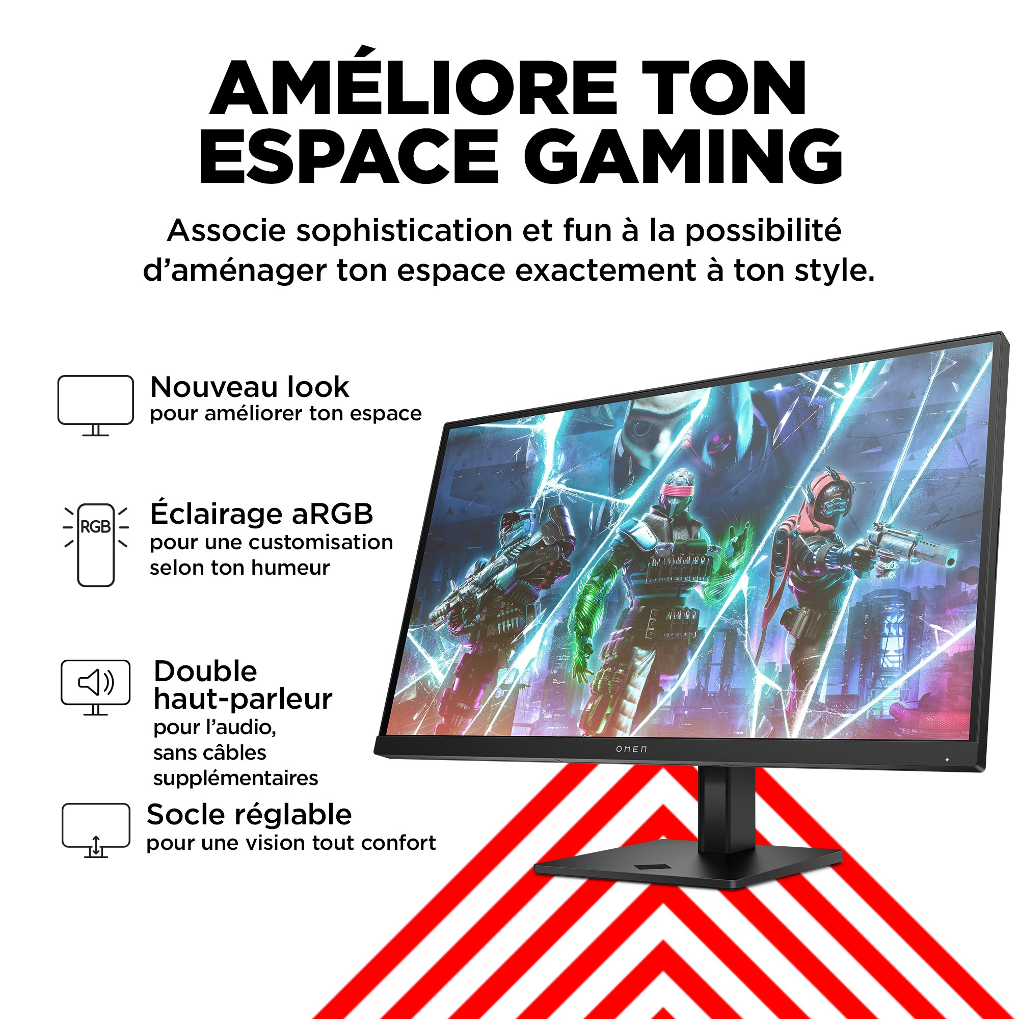 HP OMEN by HP Écran gamer FHD 240 Hz OMEN 27 pouces - OMEN 27s Écran ...