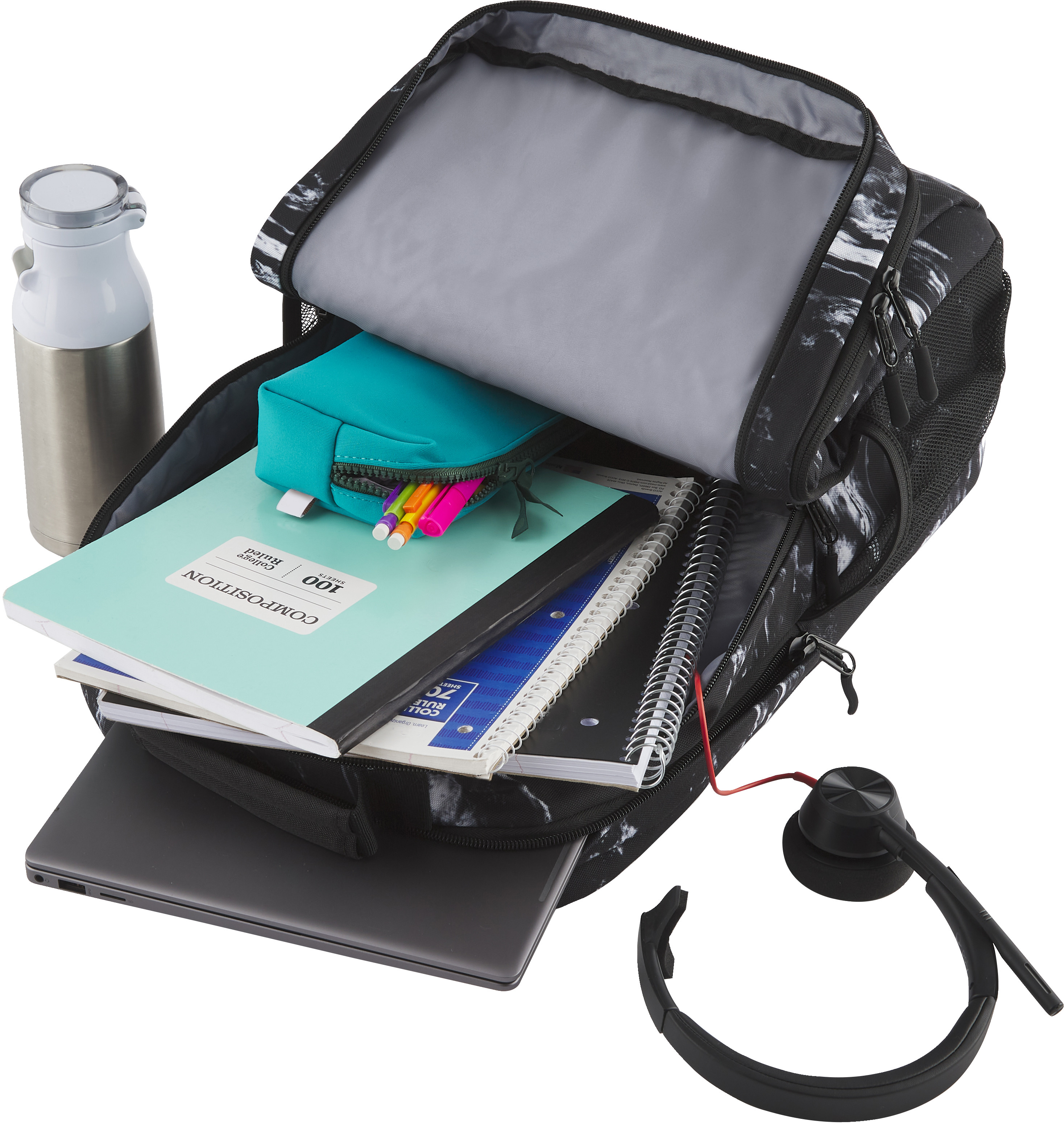 HP Sac à dos Campus XL imprimé marbre Sac à dos HP Campus XL imprimé ...