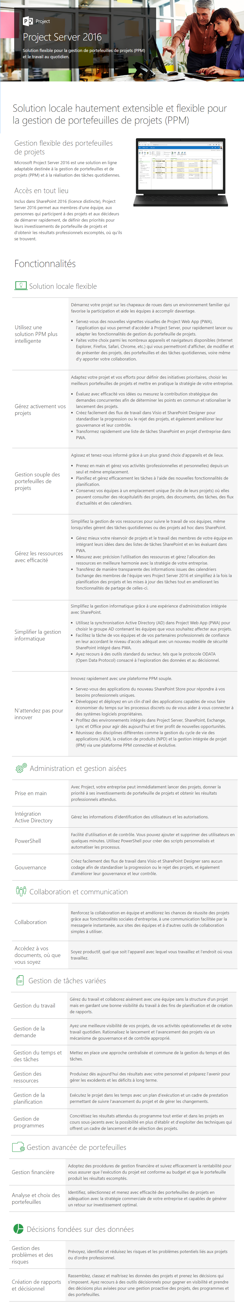 Microsoft Project Server 2016 prix Maroc