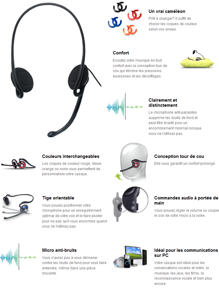 Casque Logitech ClearChat Style prix Maroc